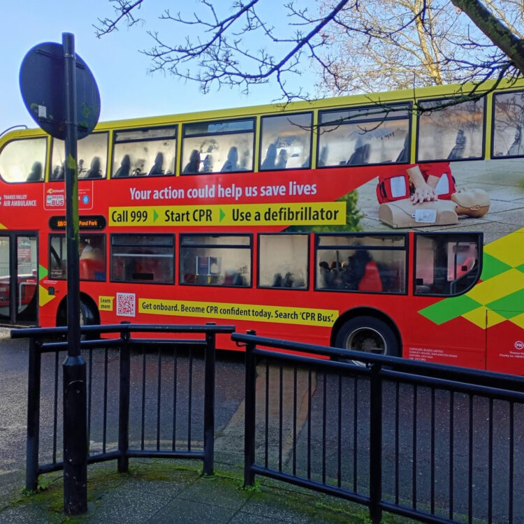 Spotted our CPR Bus? - Learn lifesaving CPR - Thames Valley Air Ambulance